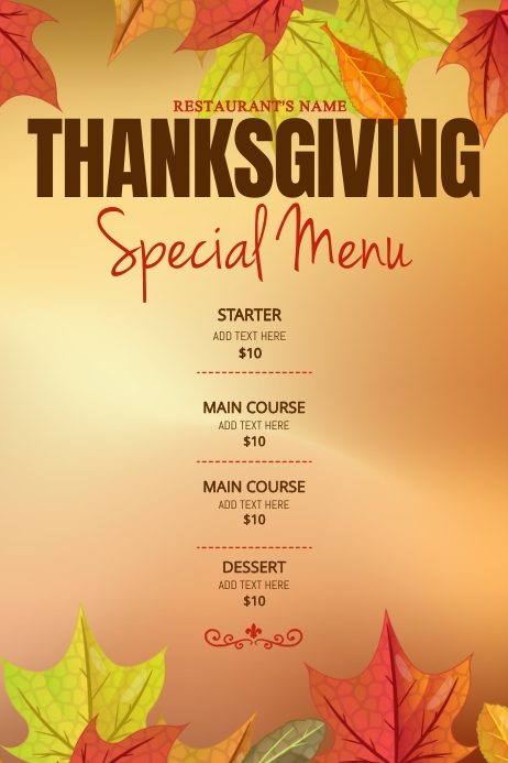 Copy of Thanksgiving Template | PosterMyWall