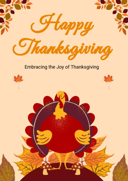 Thanksgiving Template | PosterMyWall