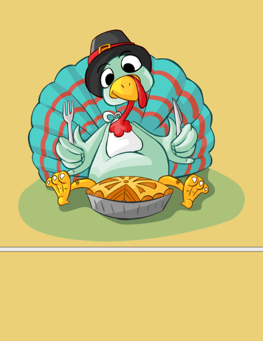 Thanksgiving Turkey Template | PosterMyWall