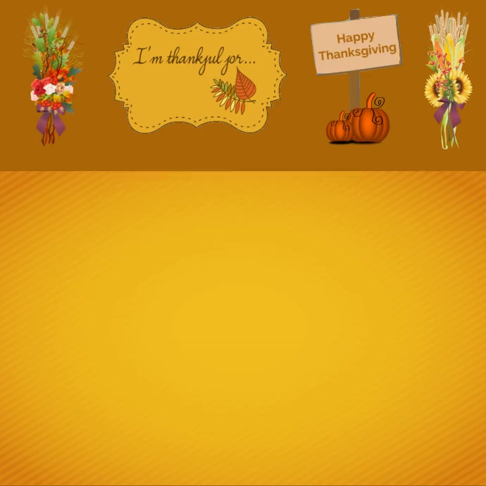Thanksgiving Video Template | PosterMyWall