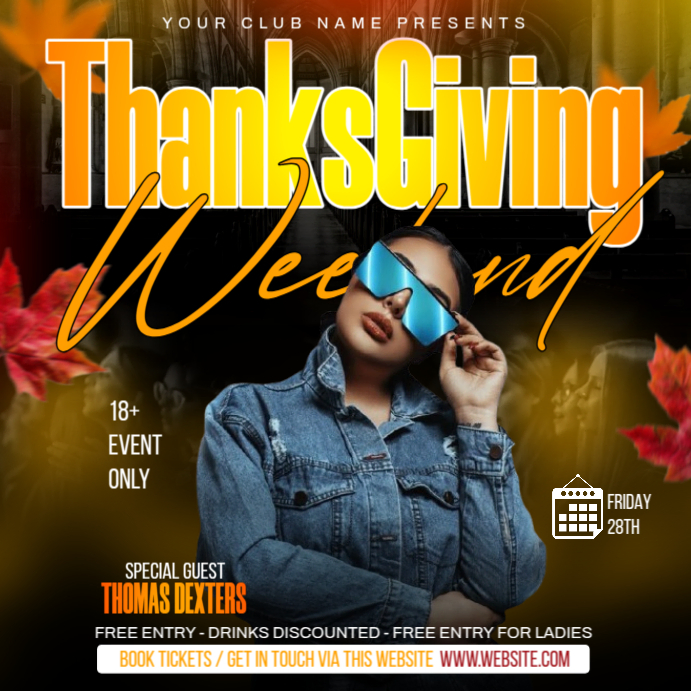 ThanksGiving Weekend flyer Template | PosterMyWall