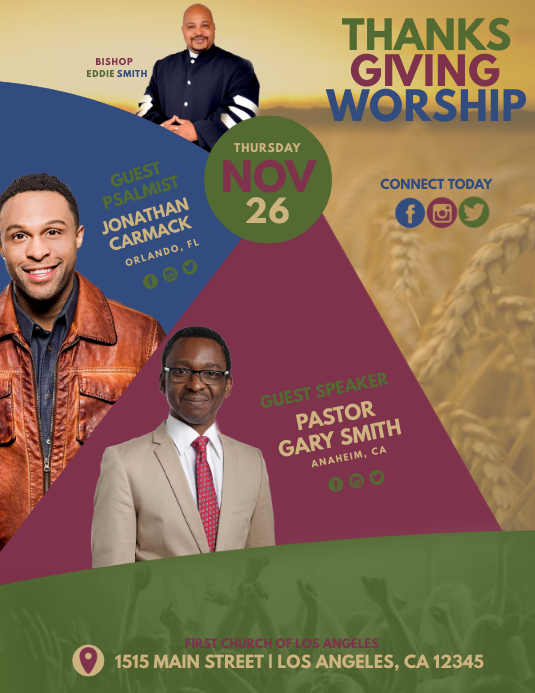 Copy of THANKSGIVING WORSHIP | PosterMyWall