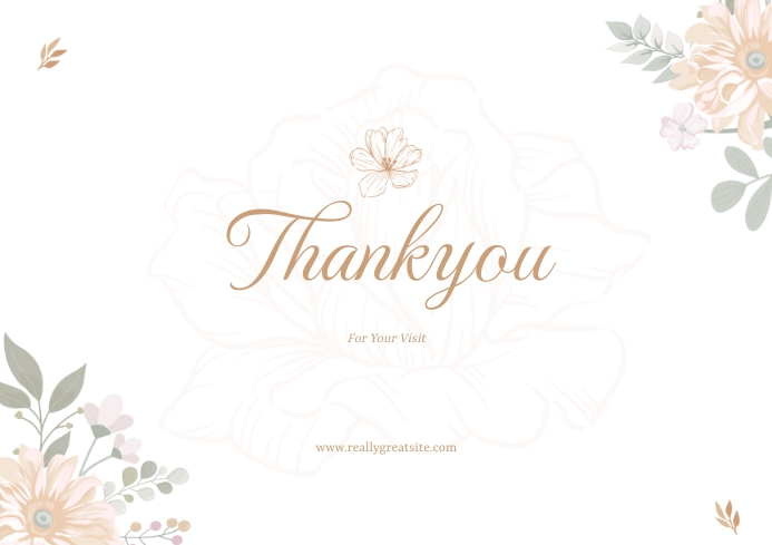 Plantilla de thankyou post card | PosterMyWall