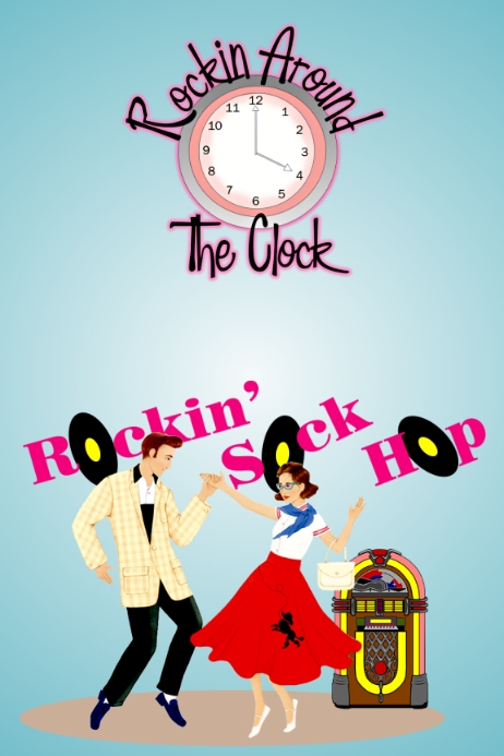 Copy of the 50's poster template | PosterMyWall