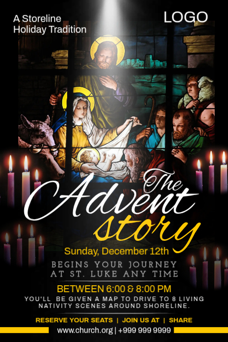Copy of The Advent Story Poster Template | PosterMyWall