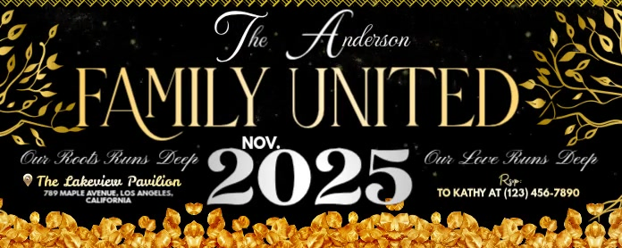 The Anderson Family United 2025 Template | PosterMyWall