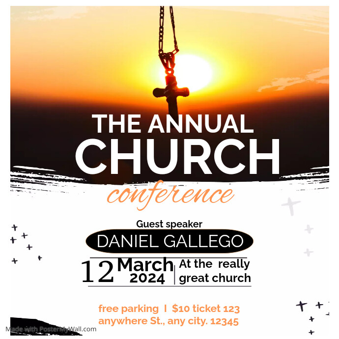 The annual church conference 2024 Template | PosterMyWall