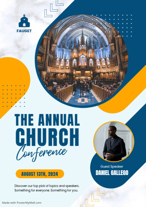 the annual church conference template | PosterMyWall