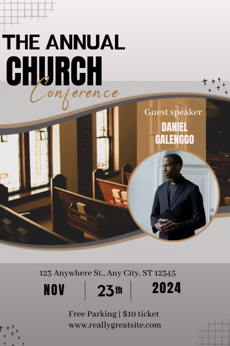 Copy of the annual church design simple | PosterMyWall
