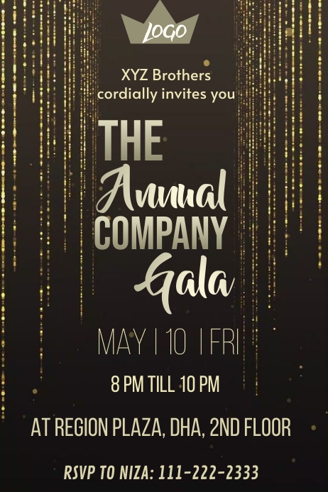 Plantilla de The Annual Company Gala Invitation | PosterMyWall