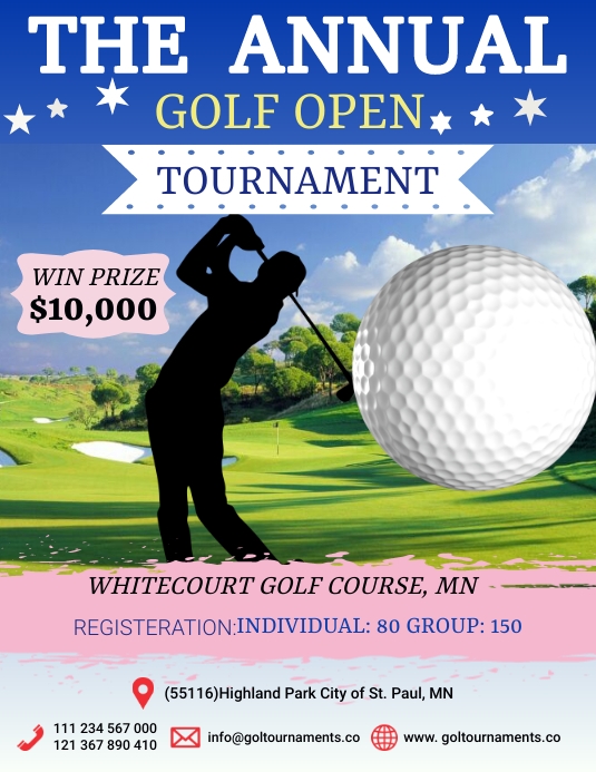 The annual golf tournament- flyer design Template | PosterMyWall