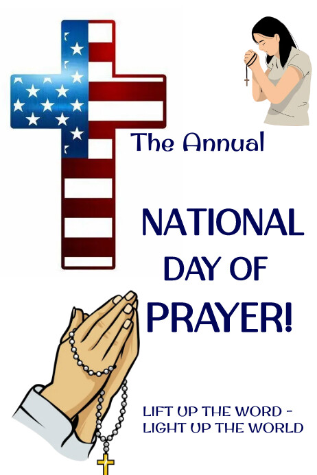 Copy of The Annual National Day of Prayers | PosterMyWall