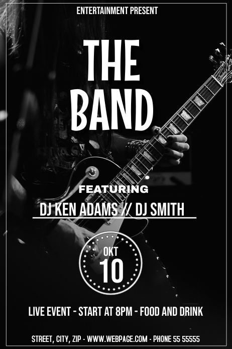 The band Event flyer template | PosterMyWall