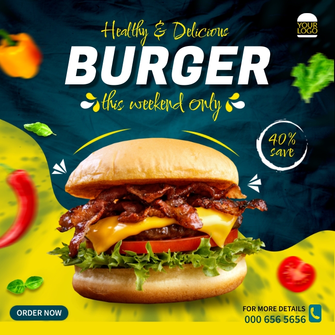 The Best Burger Ads Template | PosterMyWall
