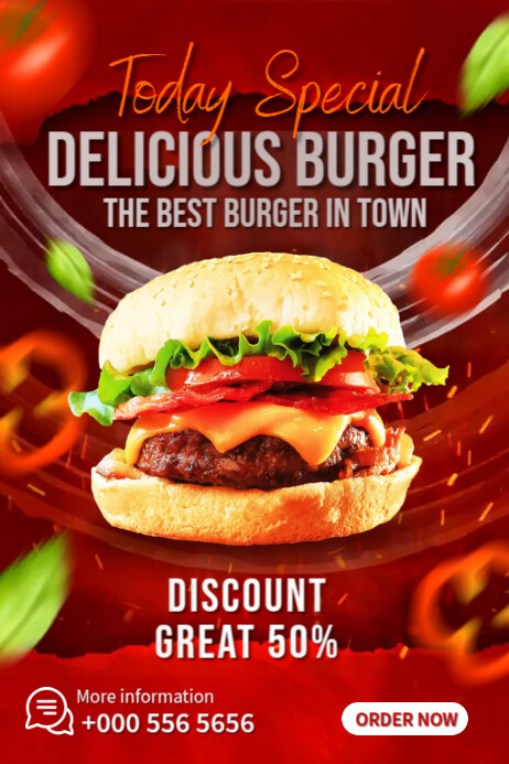 The Best Burger Ads Template | PosterMyWall