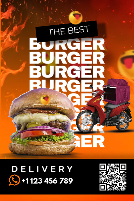 The best burger poster Template | PosterMyWall