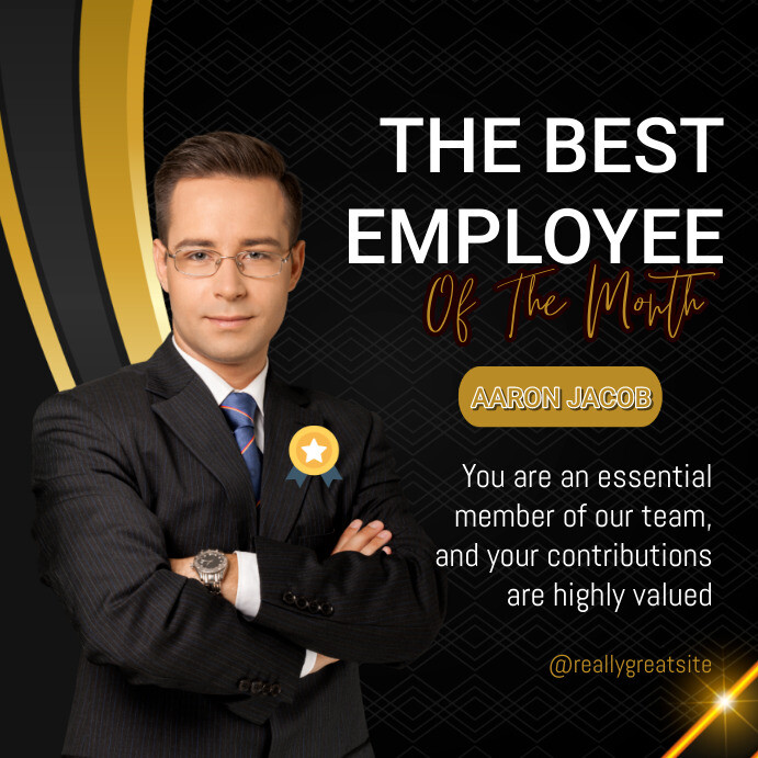 Modèle The Best Employee | PosterMyWall