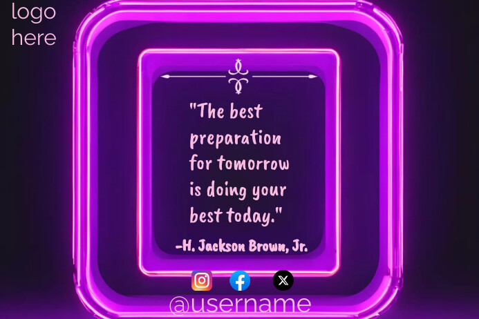 Plantilla de the best preparation for tomorrow (1) | PosterMyWall