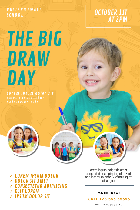 the big draw day flyer design template | PosterMyWall