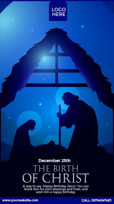 The Birth of Christ Template | PosterMyWall