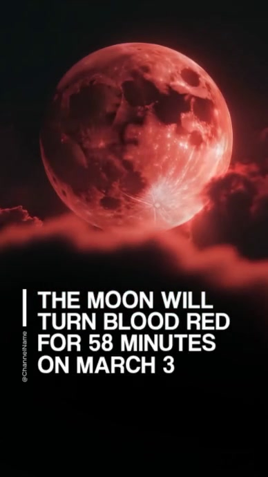 Plantilla de The Blood Moon Story Template | PosterMyWall