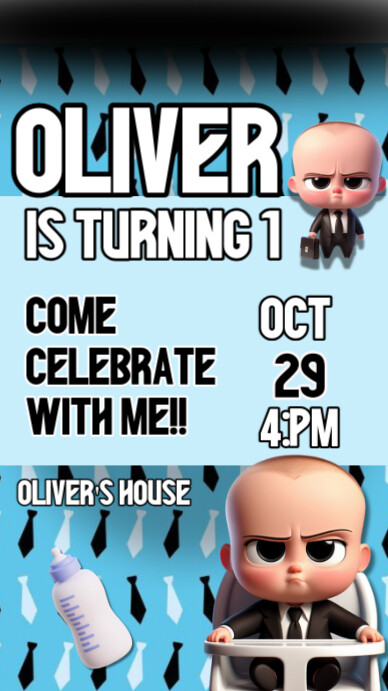 the boss baby Template | PosterMyWall