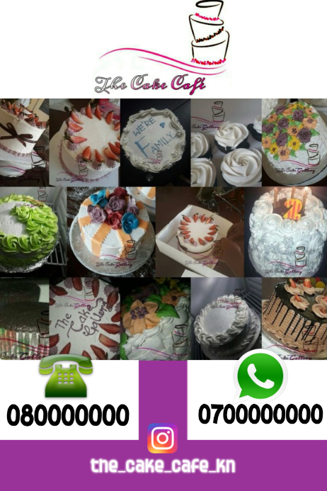 The Cake Cafe Template | PosterMyWall
