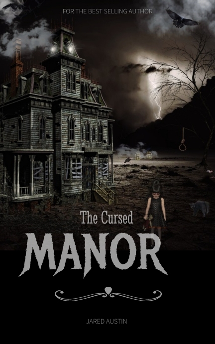 The Cursed Manor Book cover Template | PosterMyWall