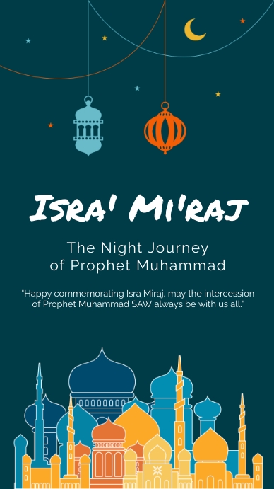 THE DAY ISRA MIRAJ Template | PosterMyWall