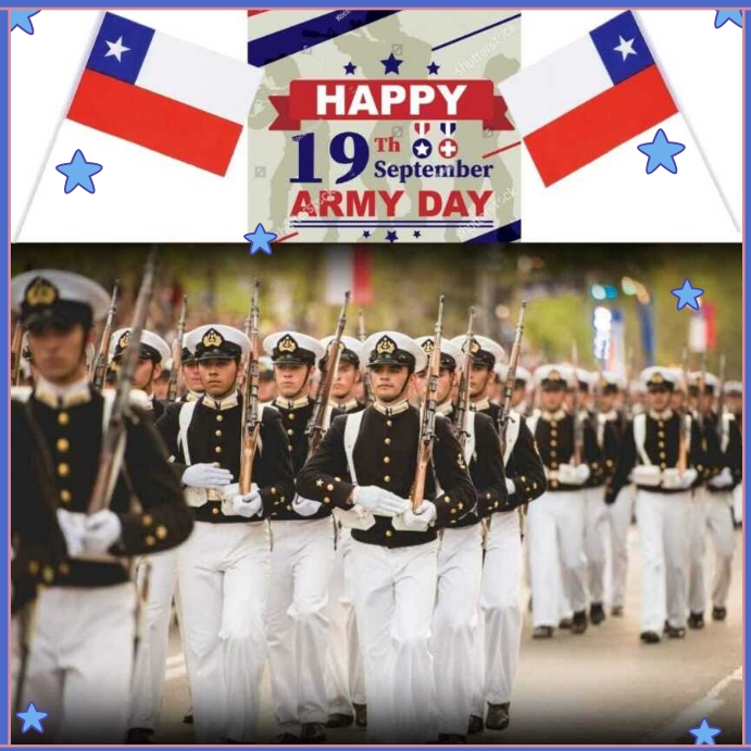 The Day of the Glories of the Army post Template | PosterMyWall