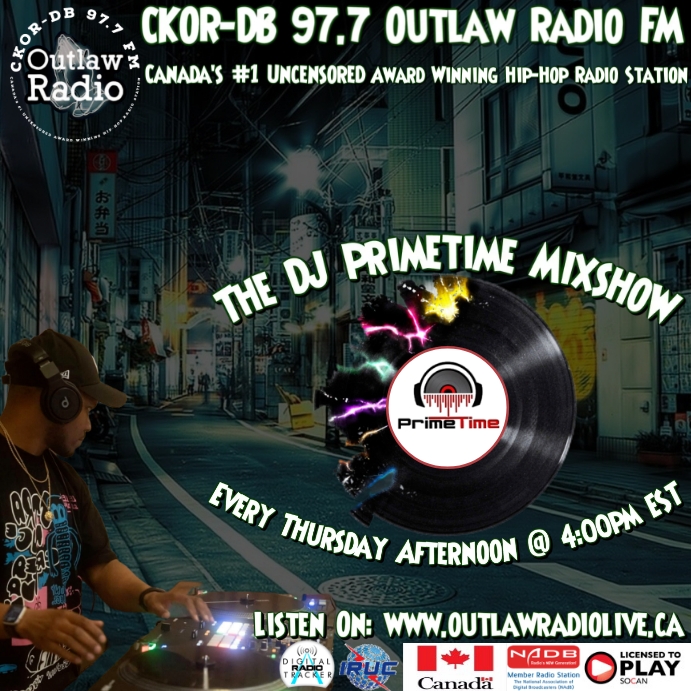 Copy of The DJ Primetime Mixshow | PosterMyWall