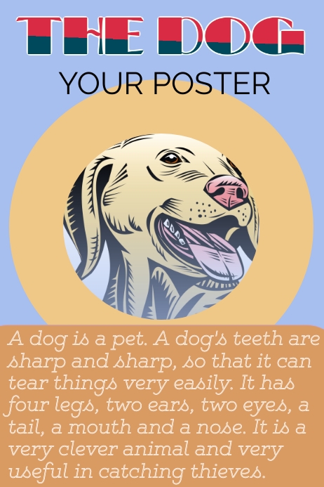 Copy of The dog | PosterMyWall