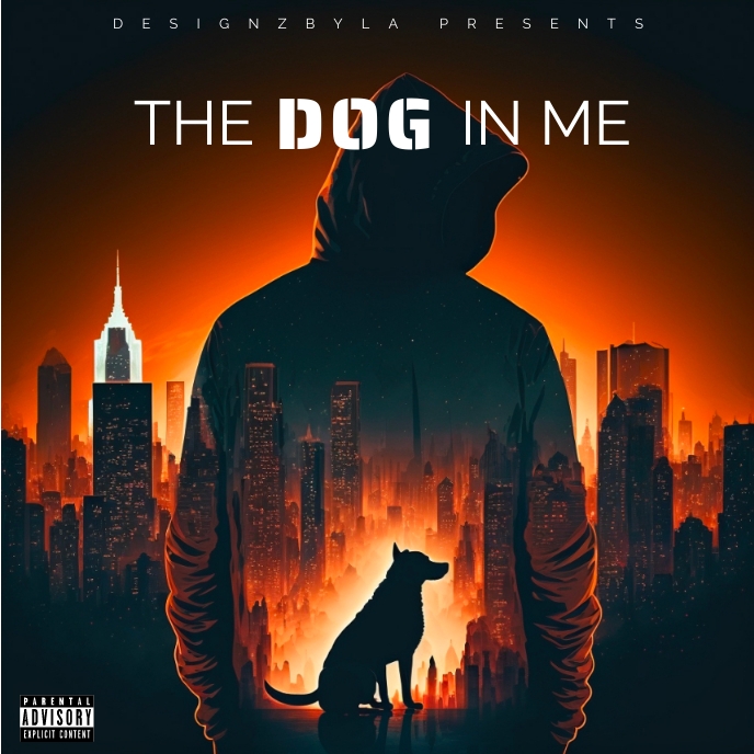 The dog in me album cover, man in hoodie Template | PosterMyWall
