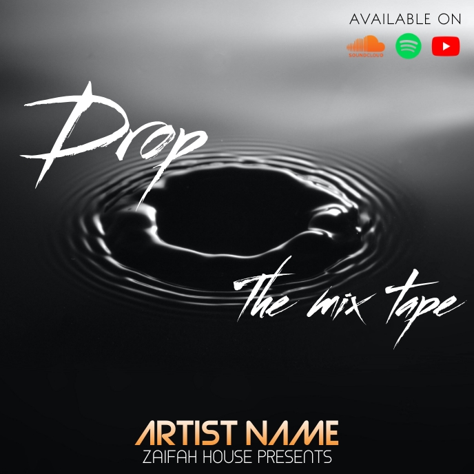 The drop album cover template | PosterMyWall