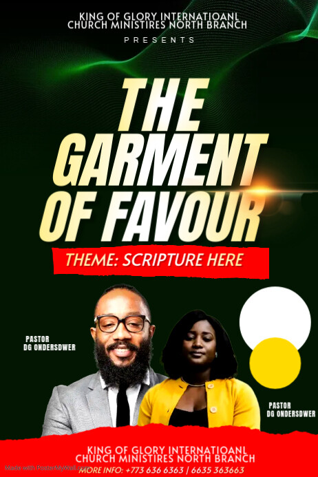 Copy of The garment of favour | PosterMyWall