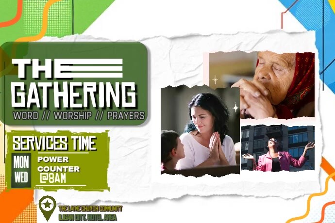 Copy of The Gathering Church Service | PosterMyWall