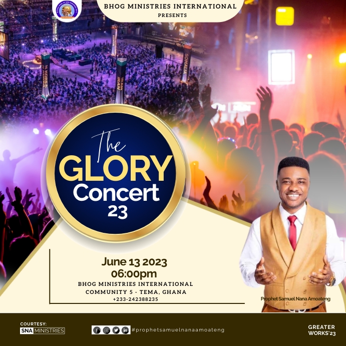 Plantilla de THE GLORY CONCERT | PosterMyWall