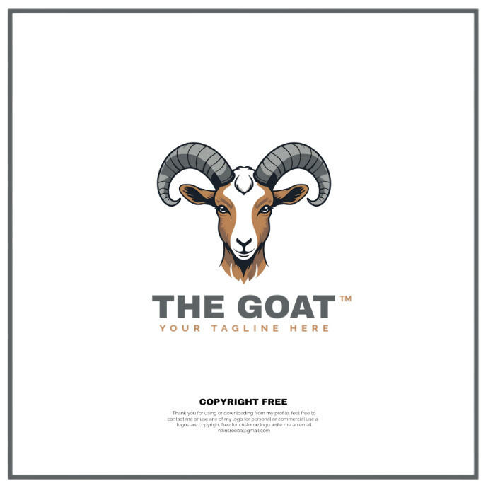 The goat logo Template | PosterMyWall