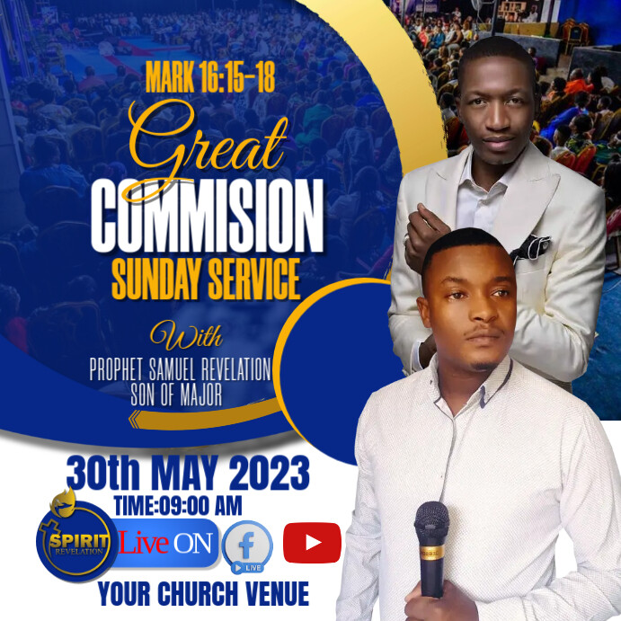 The Great Commission Template | PosterMyWall