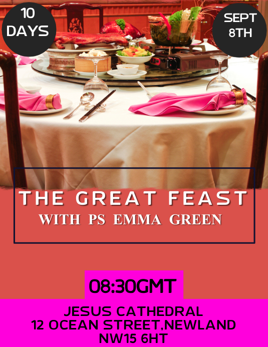 The Great Feast Poster Template | PosterMyWall