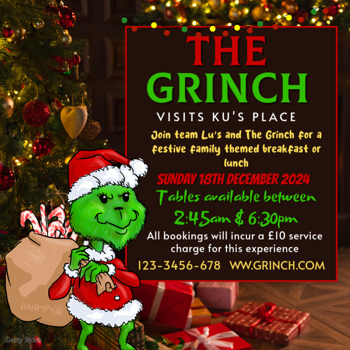 THE GRINCH Template | PosterMyWall