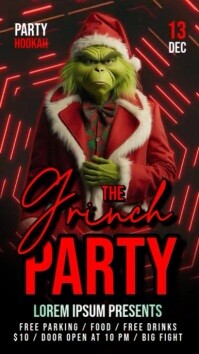 Grinch Party Flyer Template | PosterMyWall