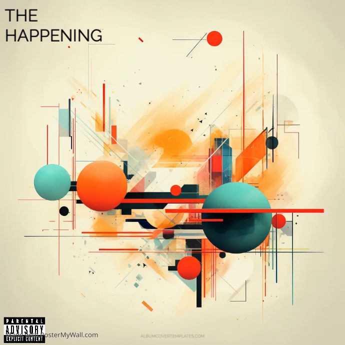 The happening abstract album cover desgin Template | PosterMyWall