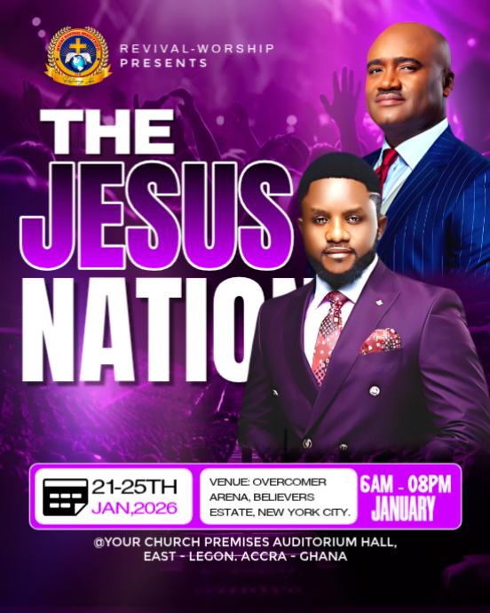 THE JESUS NATION Template | PosterMyWall