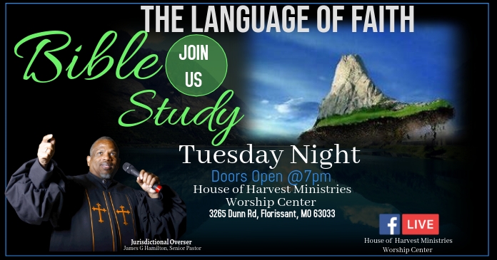 The Language Of Faith Series Template | PosterMyWall