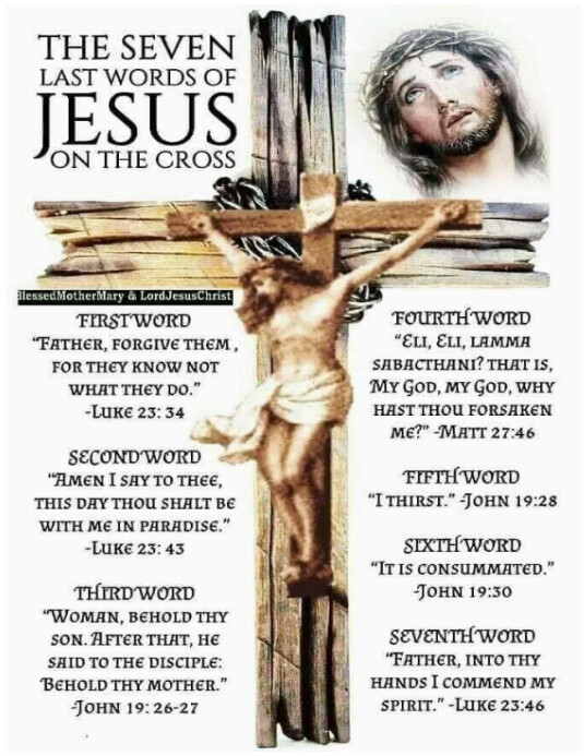 The last seven words of Jesus on the cross Template | PosterMyWall