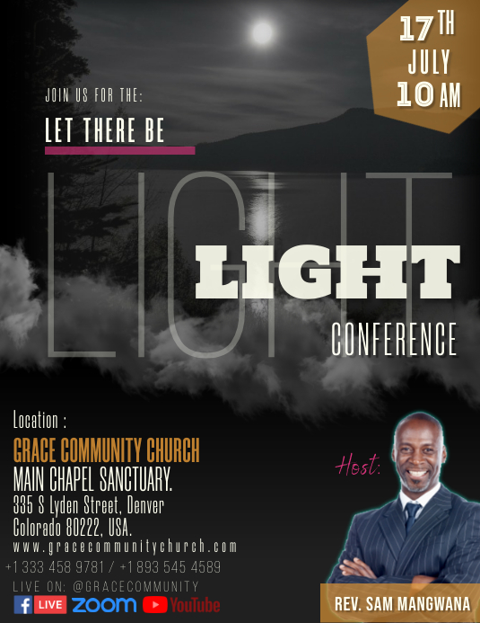 the light conference Template | PosterMyWall