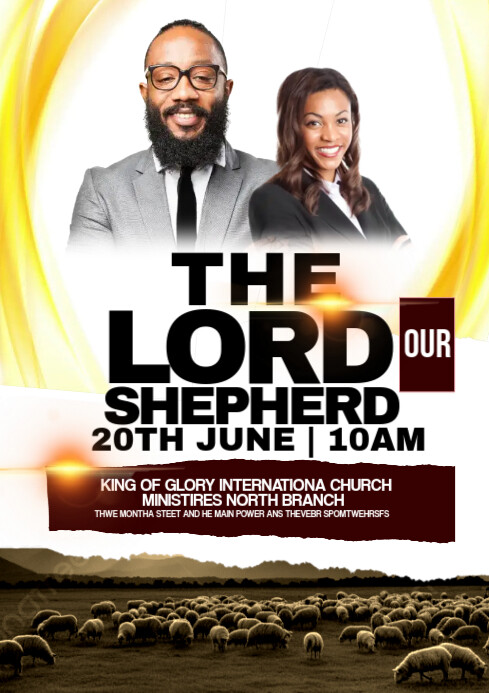 The lord is my shepherd Template | PosterMyWall