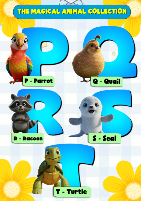 The Magical Animal Collection P–T Template | PosterMyWall
