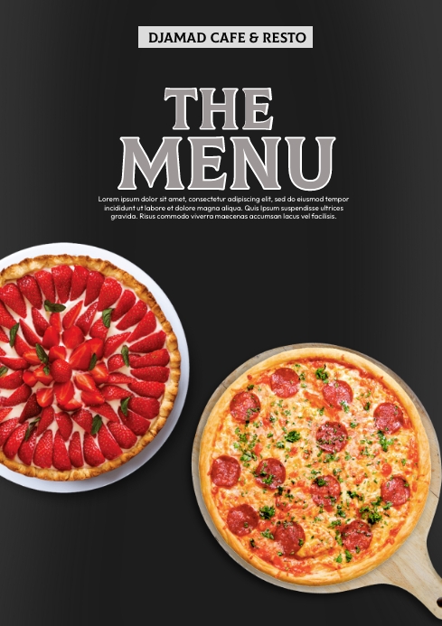 The Menu Template | PosterMyWall